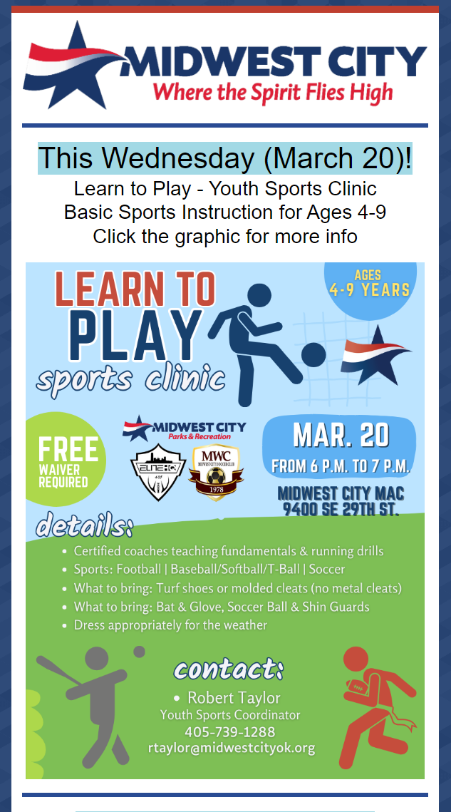 March 2024 Midwest City Newsletter | Midwest City Oklahoma