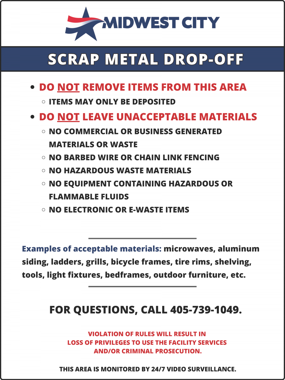 Metal, Tire, & Appliance Recycling | Midwest City Oklahoma